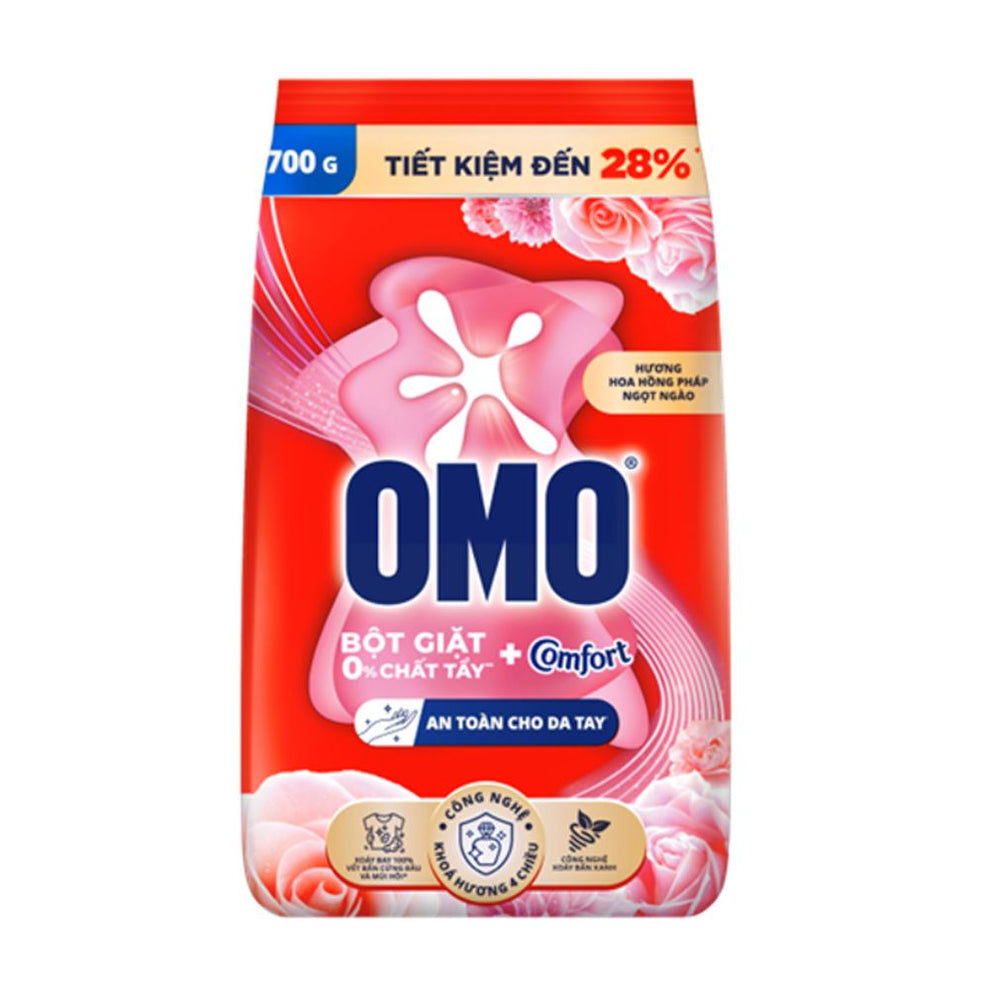 Omo Comfort Laundry Detergent with Sweet French Rose Scent 700g ...