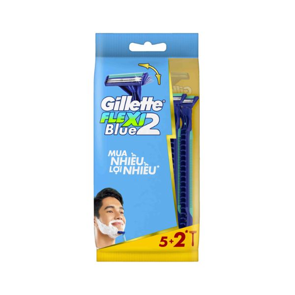 Gillette Blue 2 Flexi Razors (5+2) Wholesale Distribution – Horeco