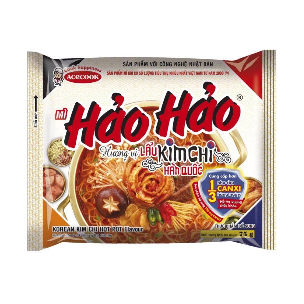 Hao Hao Korean Kimchi Hot Pot Noodles 75g - Wholesale Distribution – Horeco