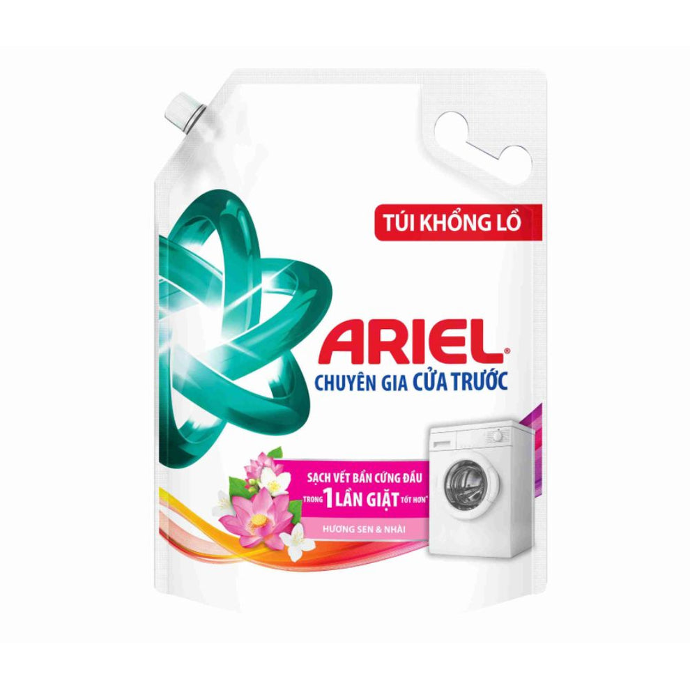 Ariel Front Load Washing Detergent with Lotus & Jasmine Scent, 3.7KG ...