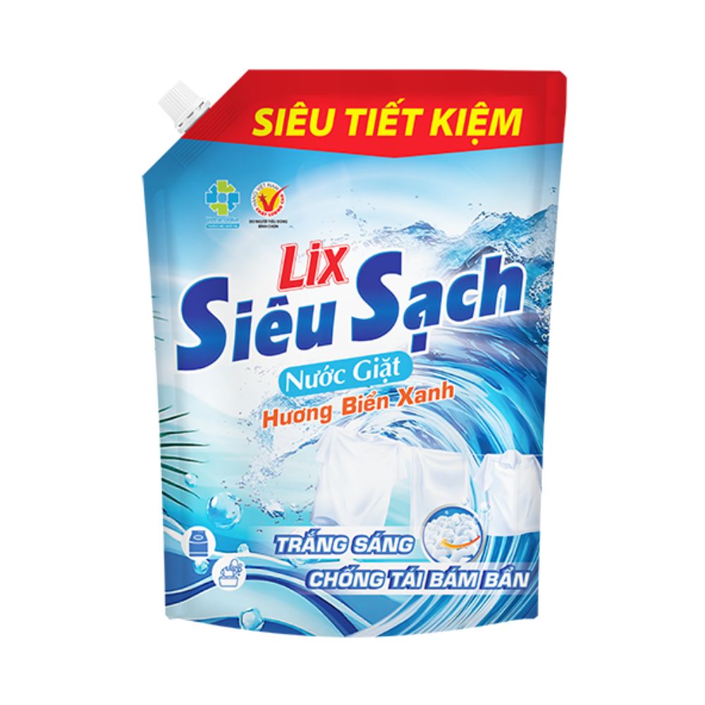 Lix Super Clean Laundry Detergent with Blue Ocean Scent 2.4KG ...
