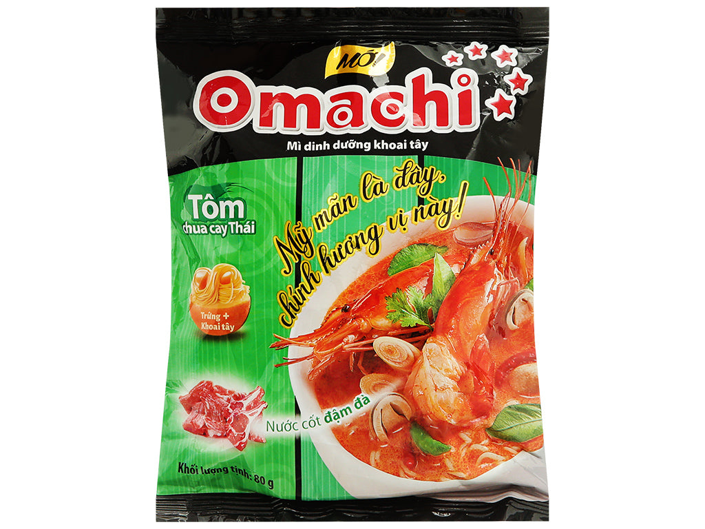Omachi Spicy Shrimp Flavored Potato Noodles 80g - Wholesale ...